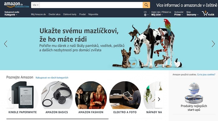 Amazon už mluví česky : Marketing journal